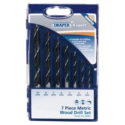 Draper Metric Wood Drill Set (7 Piece) 24902 | DIY at B&Q