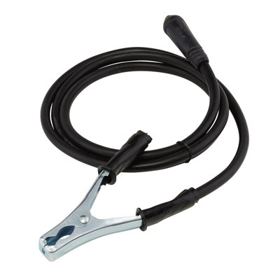 Draper MMA Welding Earth Lead and Clamp with 10/25 Dinse-type Plug, 1 ...