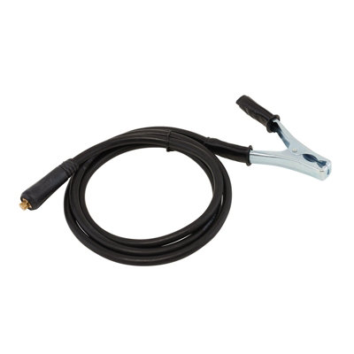 Draper MMA Welding Earth Lead and Clamp with 10/25 Dinse-type Plug, 1 ...