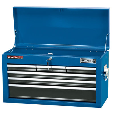 DRAPER NARROW TOOL CHEST, 6 DRAWER, 24", BLUE 51690