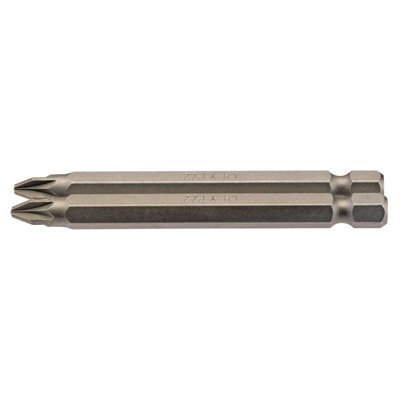 Draper No.2 1/4" Hex. PZ Type Insert Bit 75mm Long x 2 64312 | DIY at B&Q