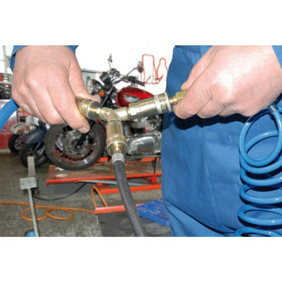 Draper PCL Twin Standard Coupling, 2 x Male Couplings, 1 x Tailpiece 25855