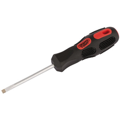 Draper Plain Slot Parallel Tip Screwdriver, 5.0 x 75mm (Sold Loose ...
