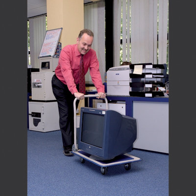 Draper Platform Trolley with Folding Handle, 630 x 480 x 850mm, 150kg 44005