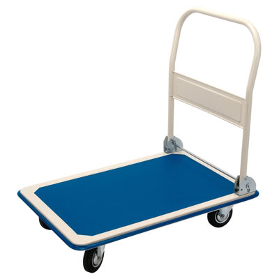 Draper Platform Trolley with Folding Handle, 900 x 600 x 850mm, 300kg 04692