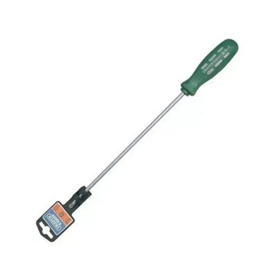 Draper Pozi Long Reach Screwdriver Green/Silver (250mm x 5mm) | DIY at B&Q