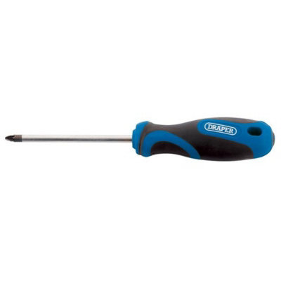 Draper Pozi Screwdriver Silver/Blue/Black (75mm) | DIY at B&Q