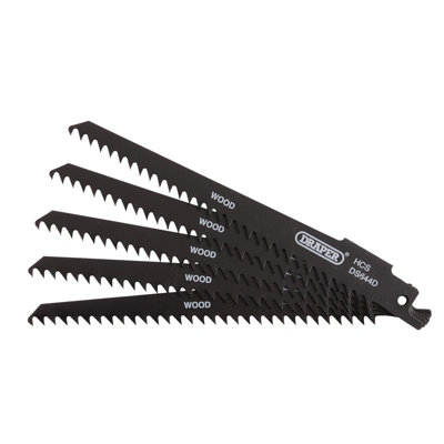 Draper Reciprocating Saw Blades for Wood and Plastic Cutting, 150mm ...
