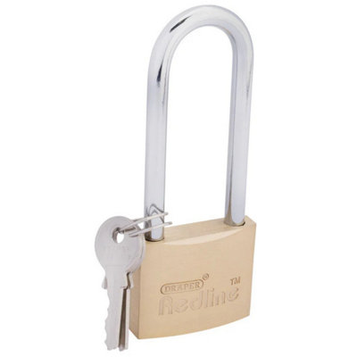 Draper Redline Padlock, Long Shackle, 40mm 68673