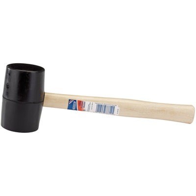 Draper Rubber Mallet With Hardwood Shaft 620G - 24oz 78614 | DIY at B&Q