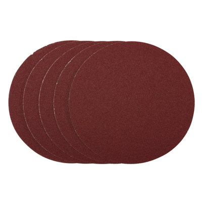 Draper Sanding Discs, 200mm, PSA, 80 Grit, (Pack of 5) 63026