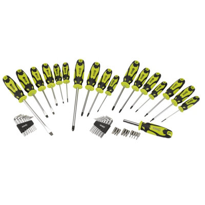 Draper Screwdriver, Hex Key and Bit Set, Green (44 Piece) 78619