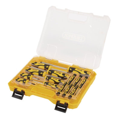 Draper Screwdriver Set with Case, Yellow (14 Piece) 03988