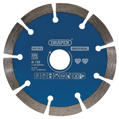 DRAPER SEGMENTED DIAMOND BLADE, 125MM 99783