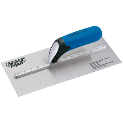 Draper Soft Grip Stainless Steel Plastering Trowel, 280mm 81200 | DIY ...