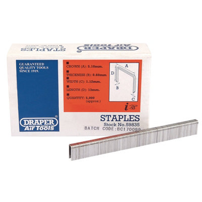 Draper Staples, 13mm (5000) 59835