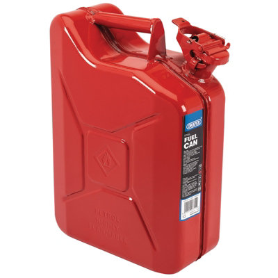 Draper Steel Fuel Can, 10L, Red 07741 | DIY at B&Q