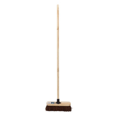 Draper Stiff Bassine Broom Head with Plastic Bracket and Handle, 300mm ...
