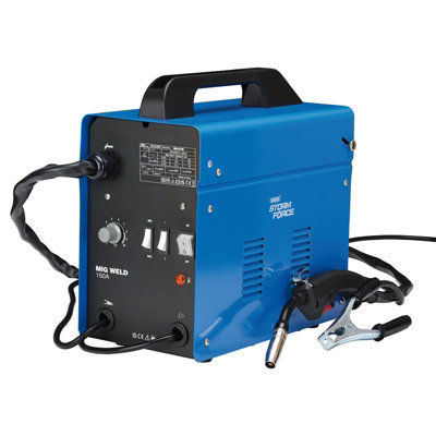 Draper Storm Force Gasless MIG Welder 150A Portable With MIG Torch ...