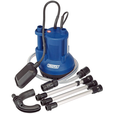 Draper Submersible Clean Water Butt Pump with Float Switch, 40L/min ...