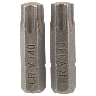 Draper T40 1/4" Hex. Draper TX-STAR Insert Bit 25mm Long x 2 66437 ...
