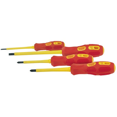 Draper VDE Approved Fully Insulated Screwdriver Set (4 Piece) 69233 ...