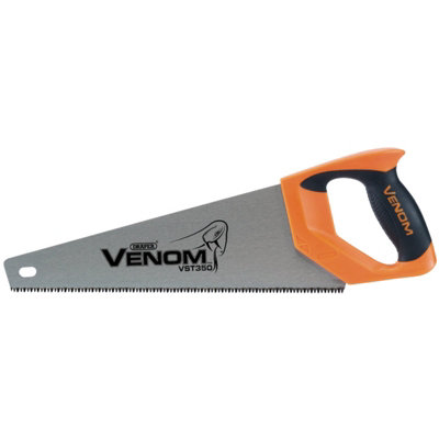 Draper Venom First Fix Triple Ground Tool Box Saw, 350mm, 7tpi/8ppi ...