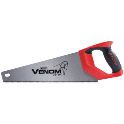 Draper Venom Second Fix Triple Ground Tool Box Saw, 350mm, 11tpi/12ppi ...