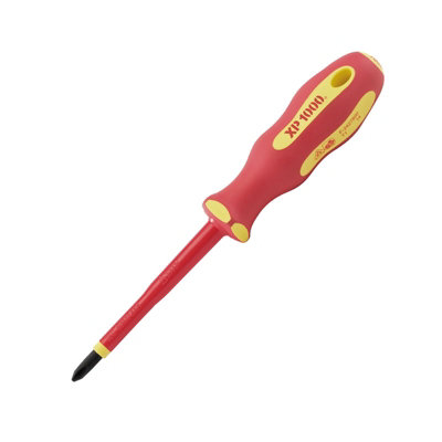 Draper XP1000 VDE Cross Slot Screwdriver, No.2 x 100mm 64432