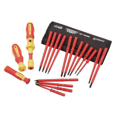 Draper XP1000 VDE Interchangeable Torque Screwdriver Set (19 Piece) 81762