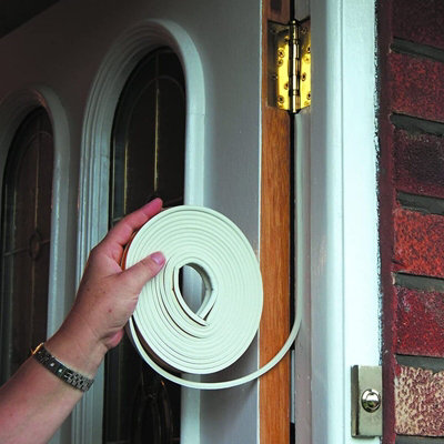 Draught Excluder 6m White Acoustic Silent Seal 2 In 1 Self Adhesive ...