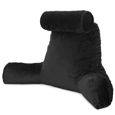 Dreamcatcher Deluxe XL Black Reading Pillow Detachable Headrest ...