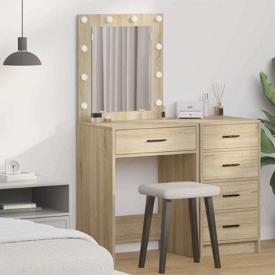 Dressing Table Sonoma oak 50 x 41 x 135 cm Engineered wood