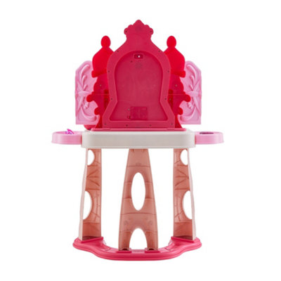 Dressing Table Toy Set with Drawer and Stool for Kids 82cm H
