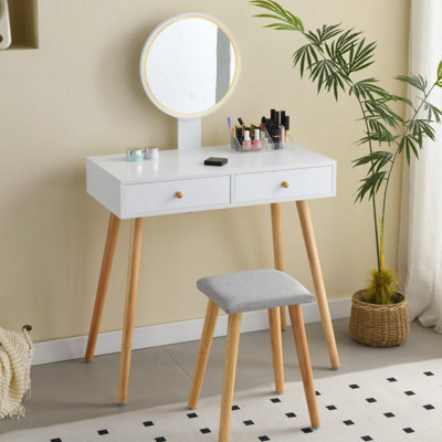 White dressing table 80cm wide store