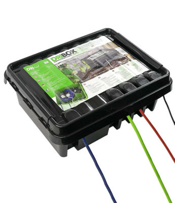 DRiBOX Large IP55 Black Weatherproof Outdoor Electrical Power Cord ...