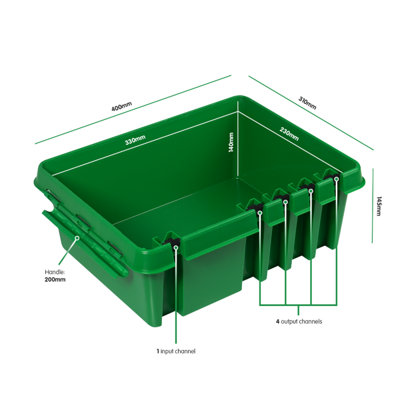 DRiBOX Large IP55 Green Weatherproof Outdoor Electrical Power Cord ...