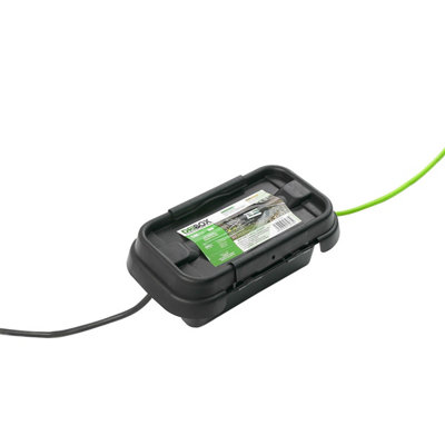 DRiBOX Small IP55 Black Weatherproof Outdoor Electrical Power Cord ...