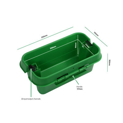 DRiBOX Small IP55 Green Weatherproof Outdoor Electrical Power Cord ...