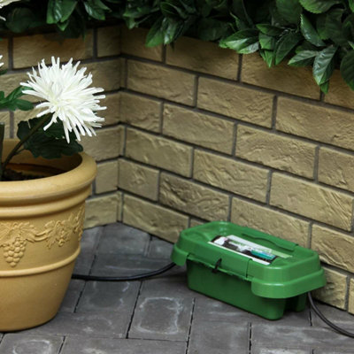 DRiBOX Small IP55 Green Weatherproof Outdoor Electrical Power Cord ...