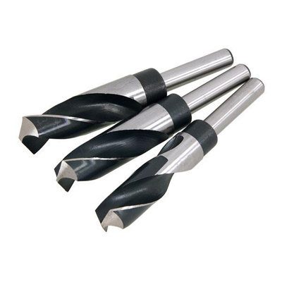 DRILL BIT SET 3pc HSS 22, 24, 25mm Reduced 12.8mm shanks (Neilsen ...