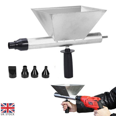 Drill-Powered Mortar & Grouting Gun Kit for Brickwork Pointing & Tile ...