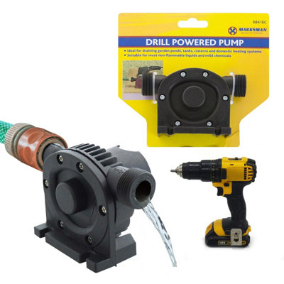 Buy Drill Powered Pump Syphon Pond Flood Attachment Waste Water ...