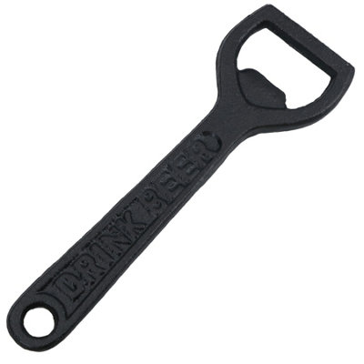 Drink Be er Save Water Bottle Opener Cast Iron Sign Gift Garage Shed Bar