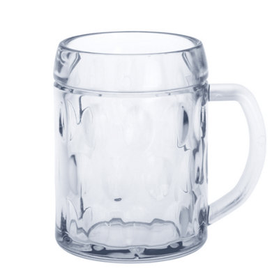 Drinkwize Dimpled Classic Handled Pint Glass made from Virtually ...