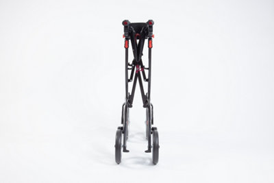 Drive Nitro Rollator - Black 4-wheeled Folding Rollator with Bag, Seat ...