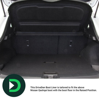 DriveDen Perfect-Fit Boot Liner - Nissan Qashqai Mk.2 2014-2021 (Raised ...
