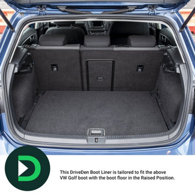 DriveDen Perfect-Fit Boot Liner - Volkswagen Golf Hatchback Mk.7 2013 ...