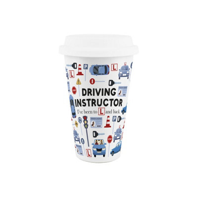 Driving Instructor Ceramic Travel Mug - Comical Novelty Gifts for ...