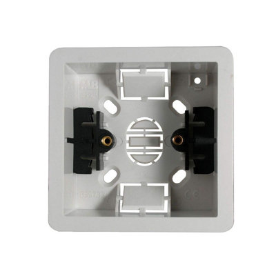 Dry Lining Back Box Flush Wall Pattress Single 1 Gang Electrical Socket ...